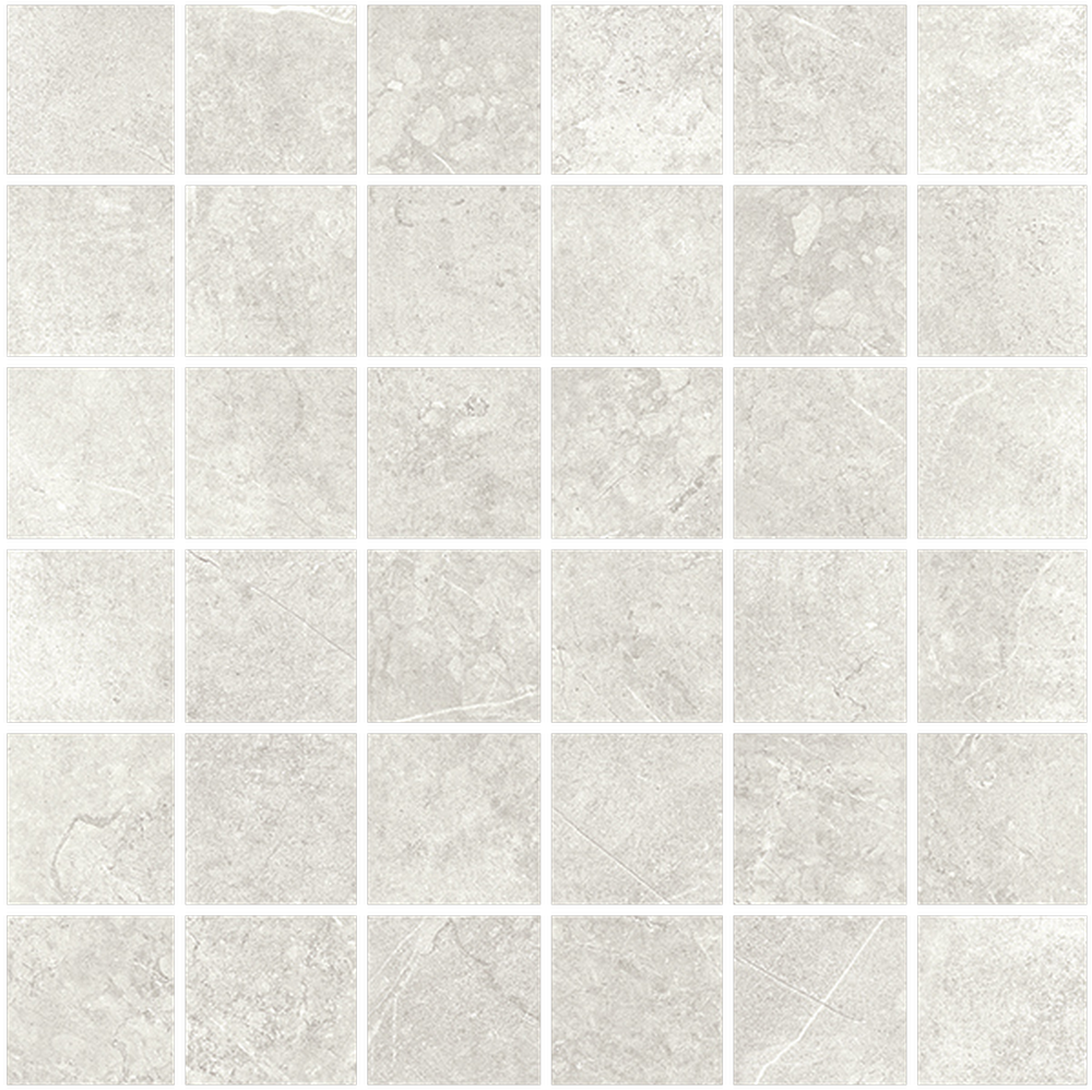 2 X 2 EvoStone Ivory Honed finished porcelain mosaic