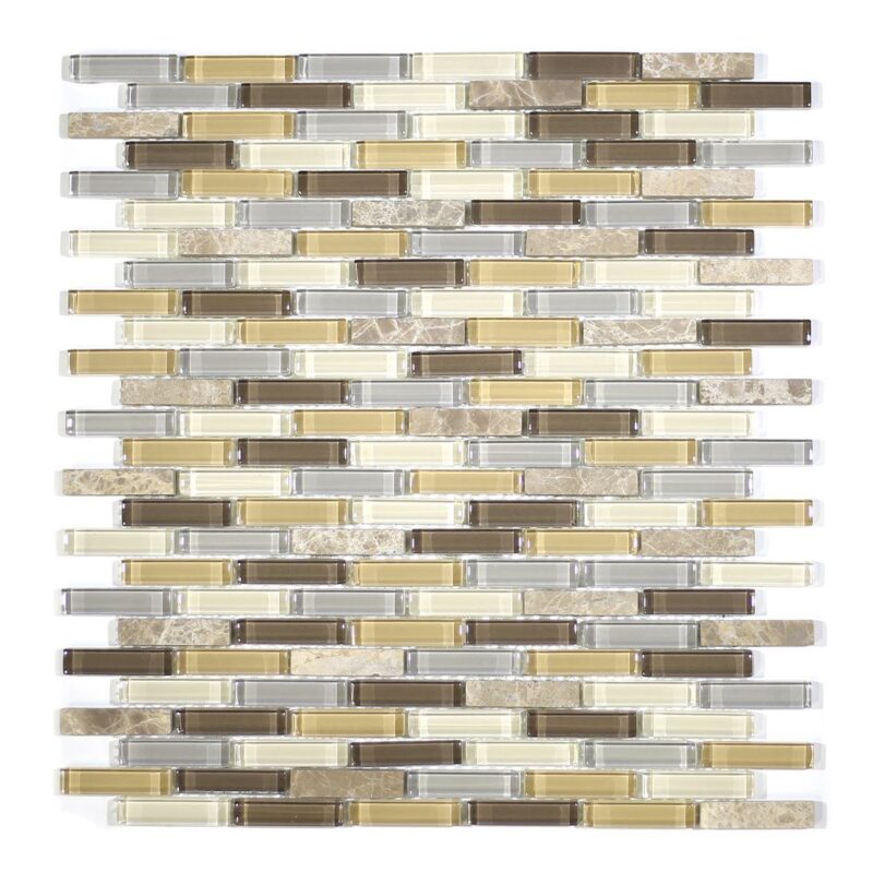 MA01-MB MINI BRICK GLASS MOSAIC BLEND – The Tile Store USA
