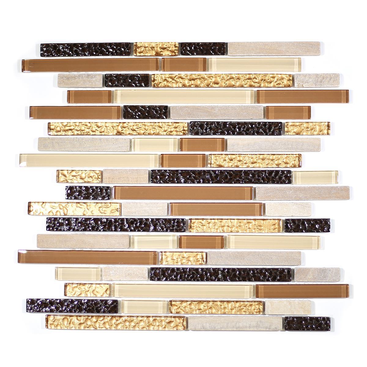 MA07-RB RANDOM BRICK GLASS AND MARBLE MOSAIC BLEND – The Tile Store USA