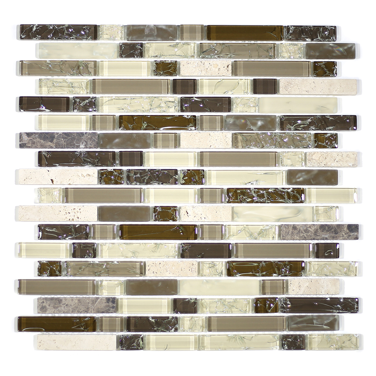 MA62-RB RANDOM BRICK GLASS AND STONE CRACKLE MOSAIC – The Tile Store USA