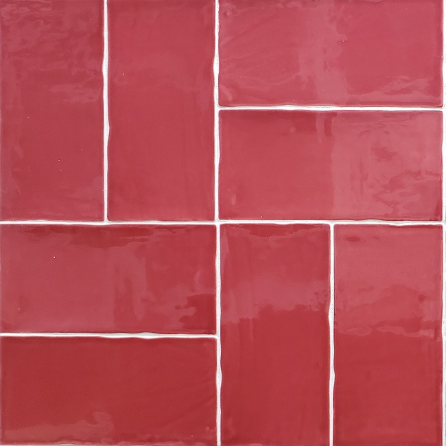 5 x 10 Bohemia Crimson Ceramic Wall subways - Image 2